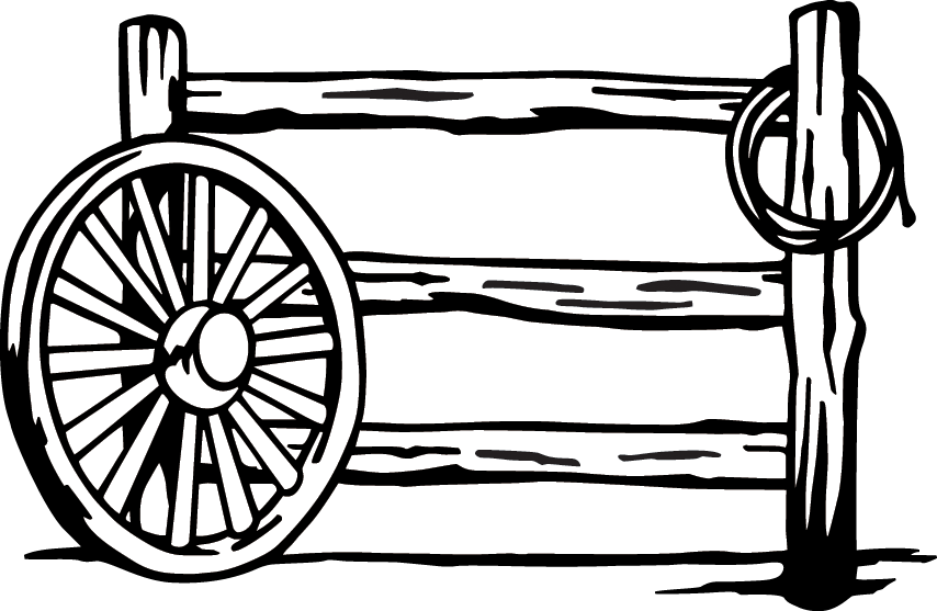 Wagon Wheel Coloring Pages